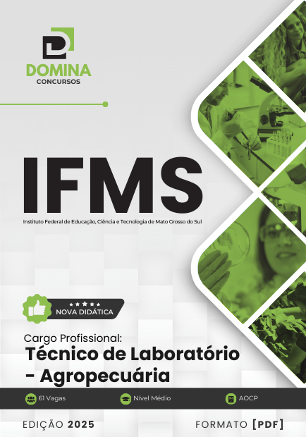 Apostilas Concurso IFMS 2025 - Impressa e PDF download