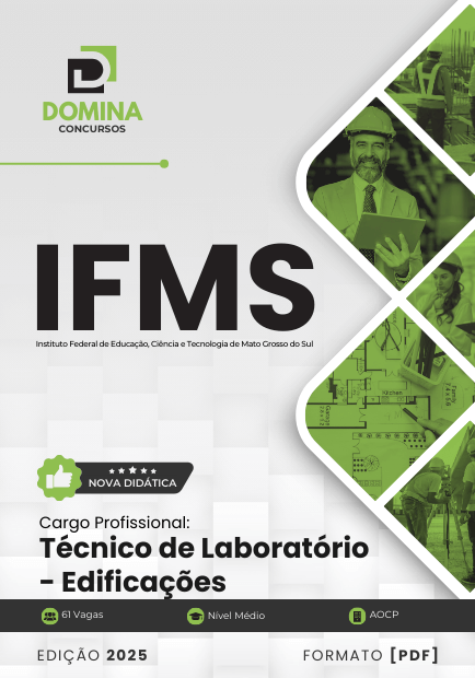 Apostilas Concurso IFMS 2025 - Impressa e PDF download